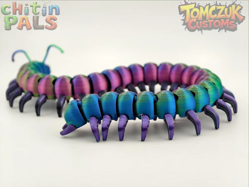 Chitin Pals: Clever Centipede! - Free 3D Print Model - MakerWorld