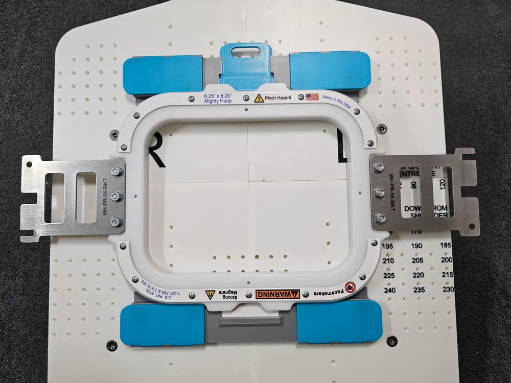 Hooping Station for Embroidery (for Mighty Hoop) - Free 3D Print Model ...