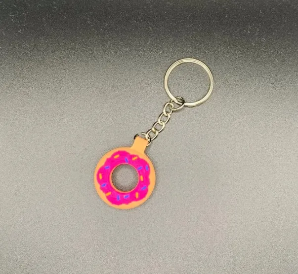 Donut Keychain - Free 3D Print Model - MakerWorld