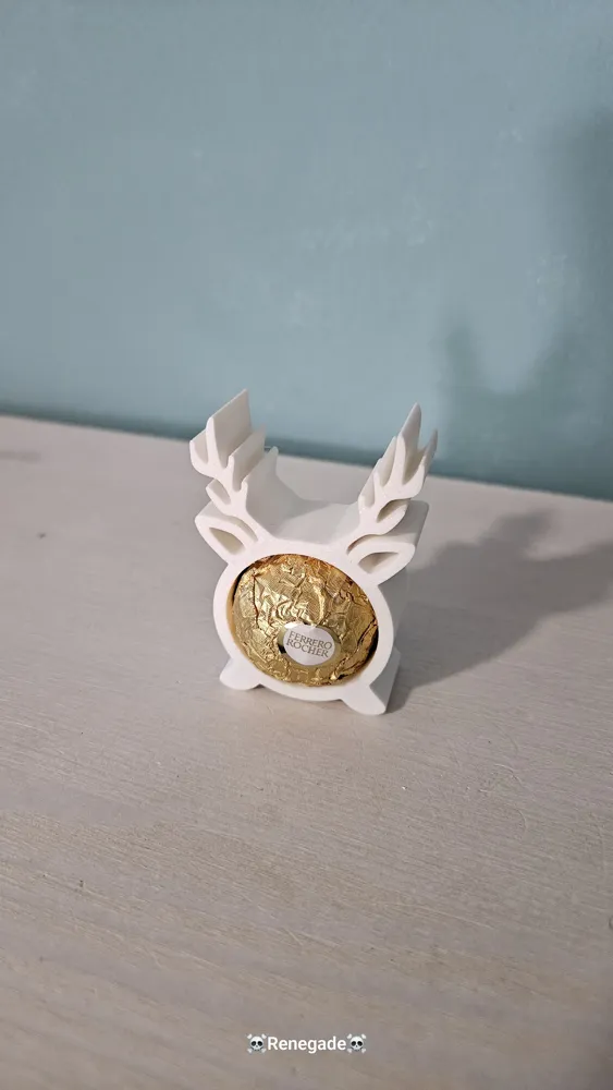 Ferrero Rocher Rondnoir Reindeer - Free 3D Print Model - MakerWorld
