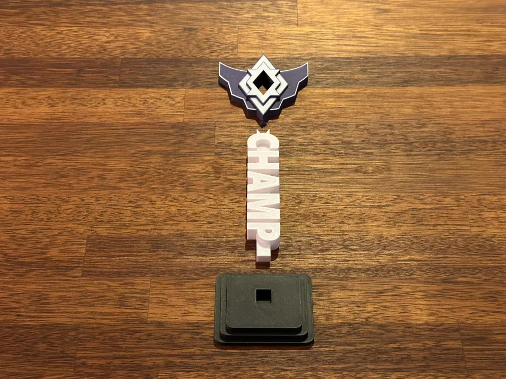 Rocket League Trophy - Champ III - Free 3D Print Model - MakerWorld