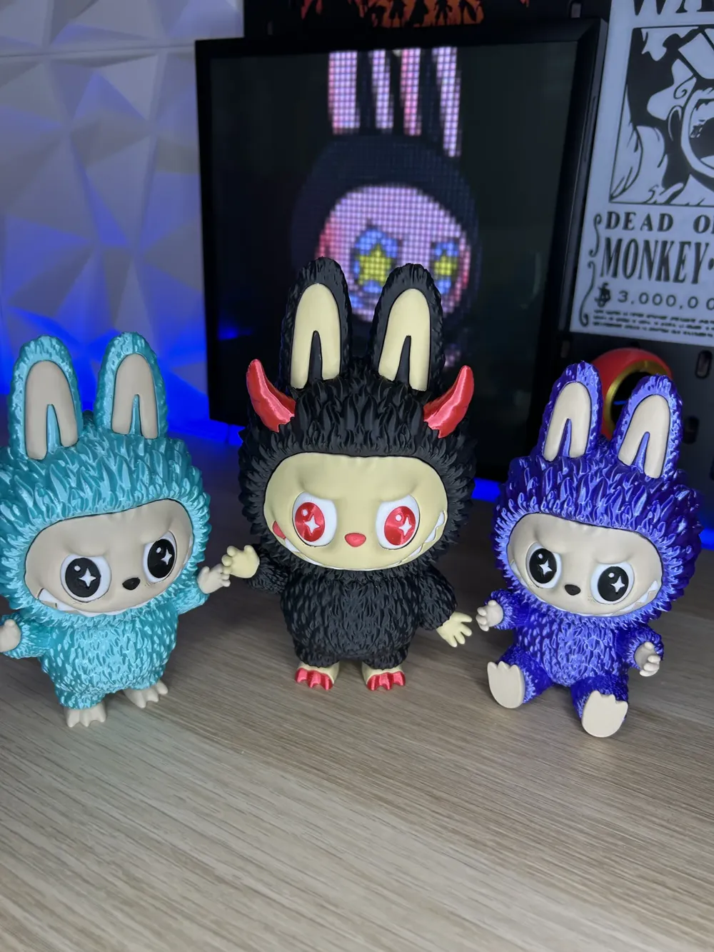 Labubu Sitting Party - Rotating Eyes (No AMS required) - Free 3D Print ...