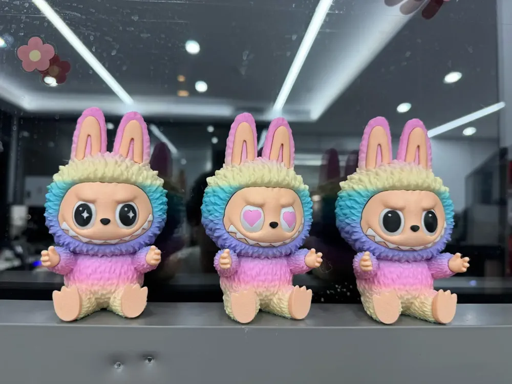 Labubu Sitting Party - Rotating Eyes (No AMS required) - Free 3D Print ...