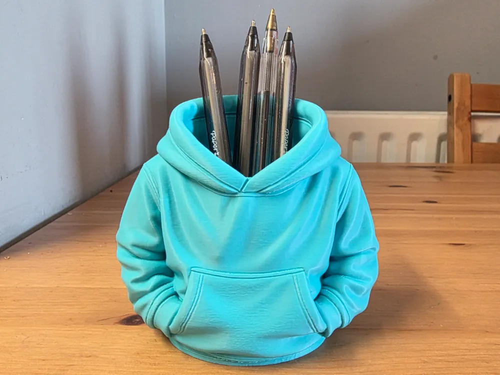 Hoodie Pen Pot - Free 3D Print Model - MakerWorld