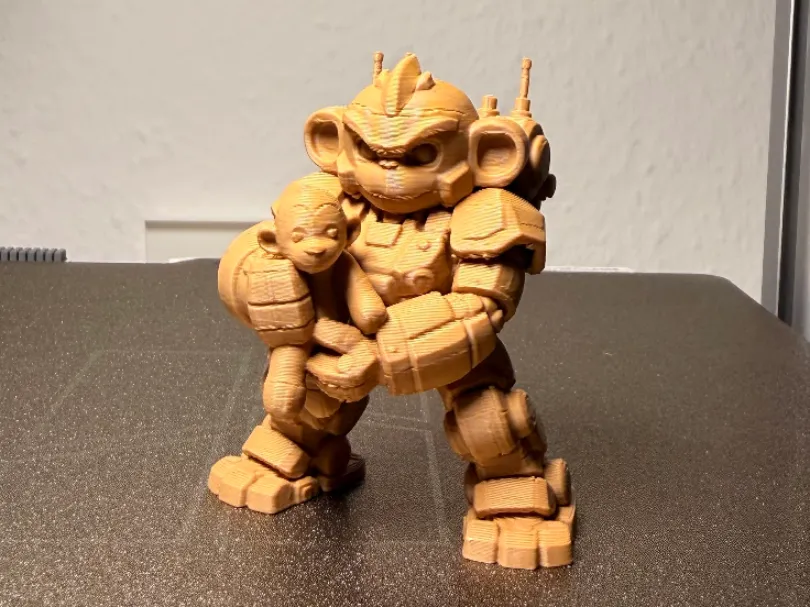 Mecha Punch Monkey – Cute Armored Robot Ape Figure - Free 3D Print ...