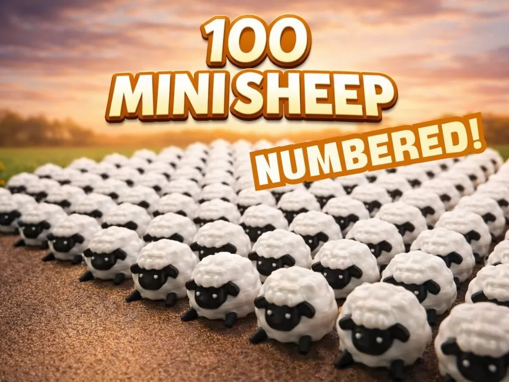 Find 100 Sheep! – Mini Hidden Flock (100x) - Free 3D Print Model ...