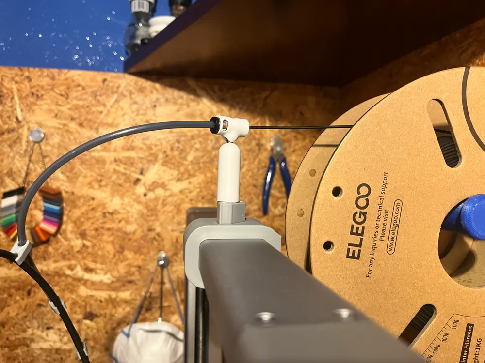 Bambu Lab A1 single spool holder PTFE tube connector by pierblebee ...