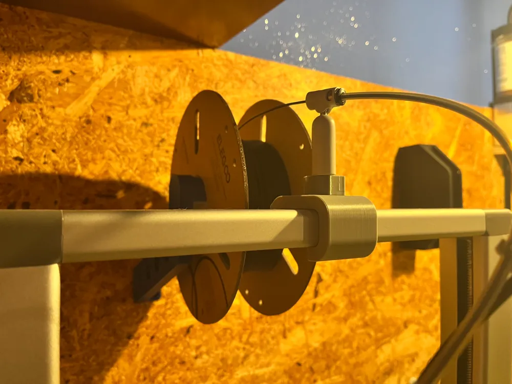 Bambu Lab A1 single spool holder PTFE tube connector by pierblebee ...