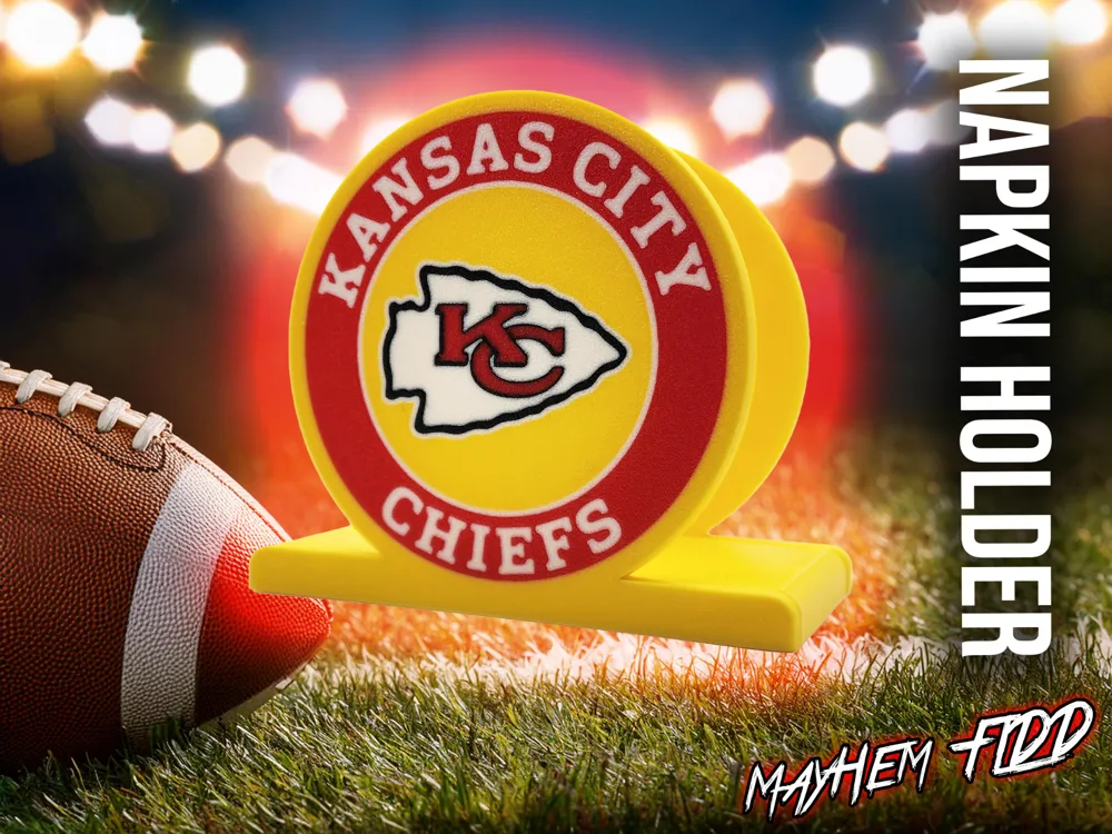 Kansas City Chiefs - Napkin Holder - Free 3D Print Model - MakerWorld
