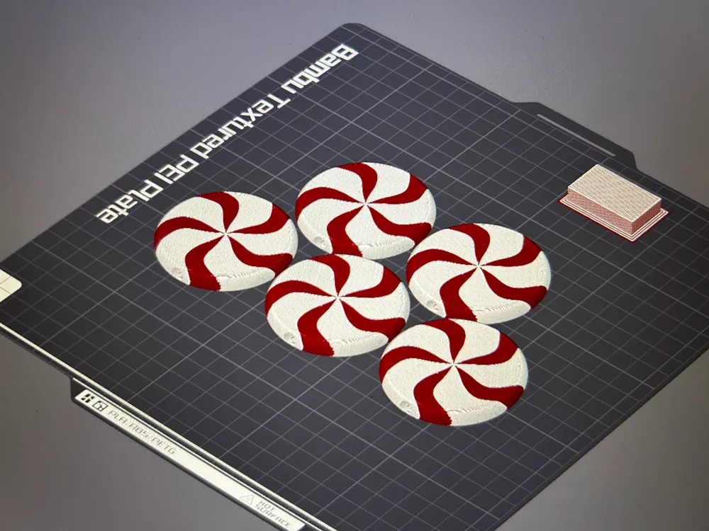 candy cane lollipop no hanging hole - for 6mm wooden handle by KENPRINT ...