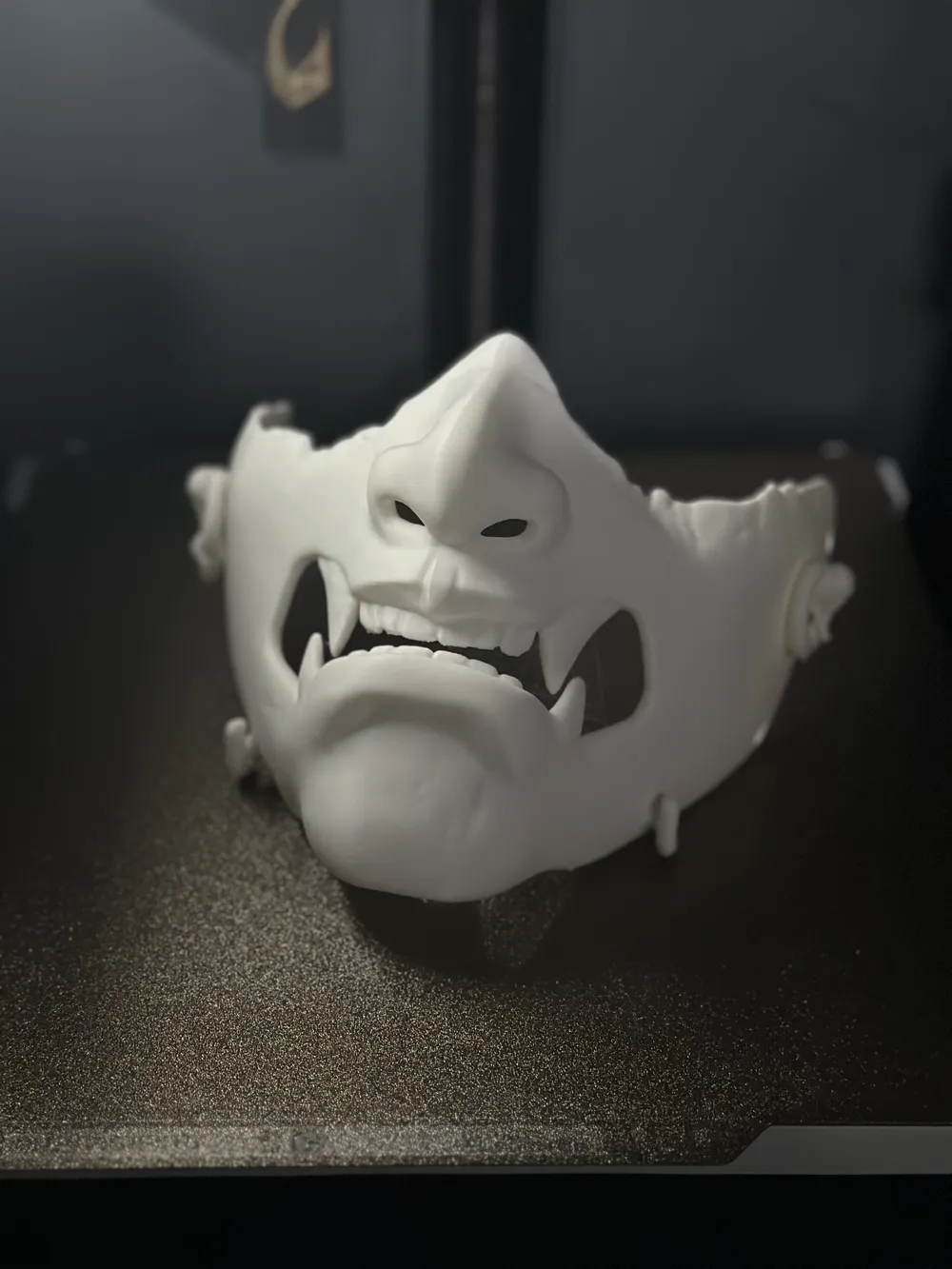 Ghost of Yotei Oni Mask V2 - Free 3D Print Model - MakerWorld