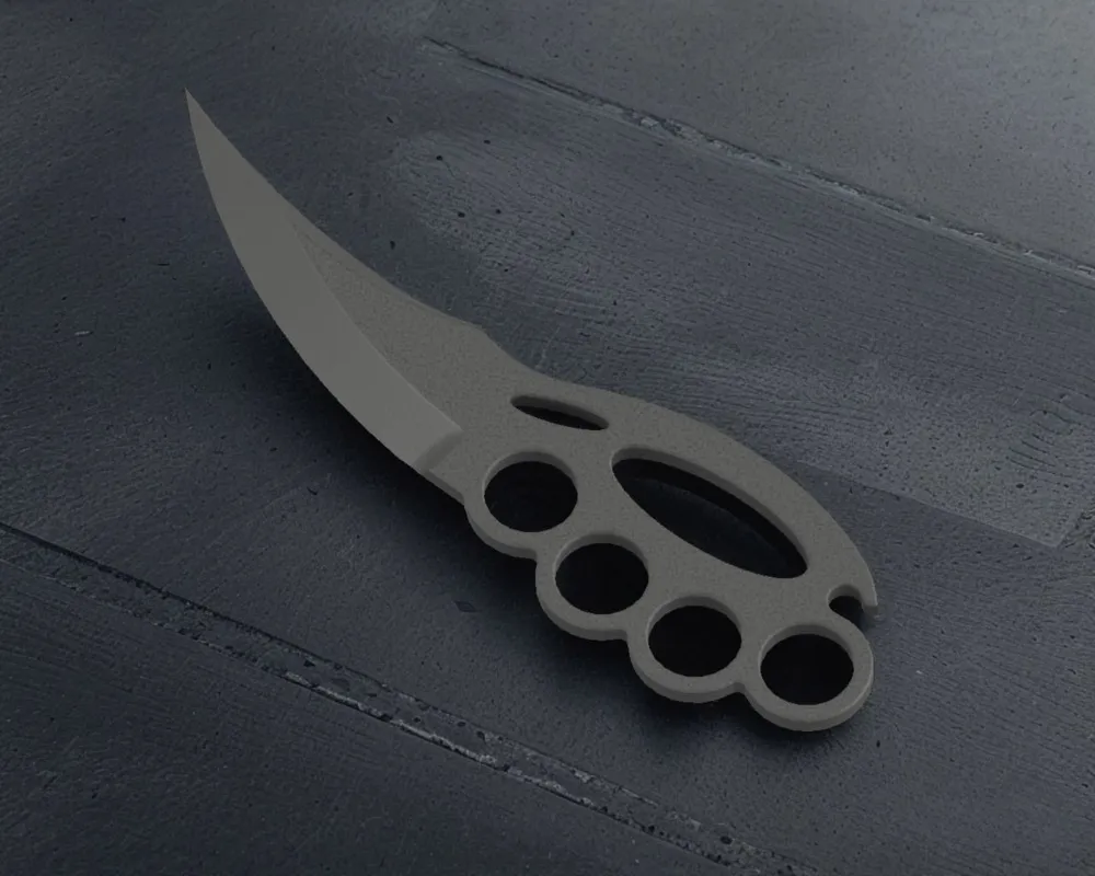 Knife with Knuckle Duster Handle by TheFileForge MakerWorld: Download ...