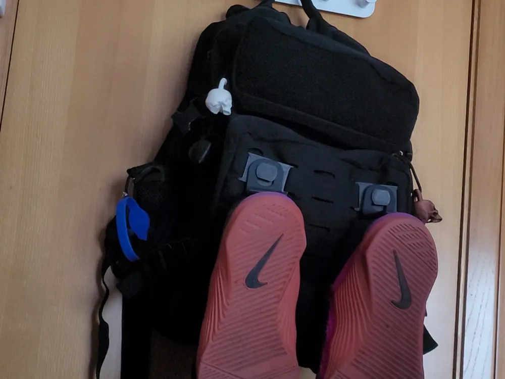 Minimal MOLLE Shoe Rack for Backpacks by okuyuki MakerWorld: Download ...