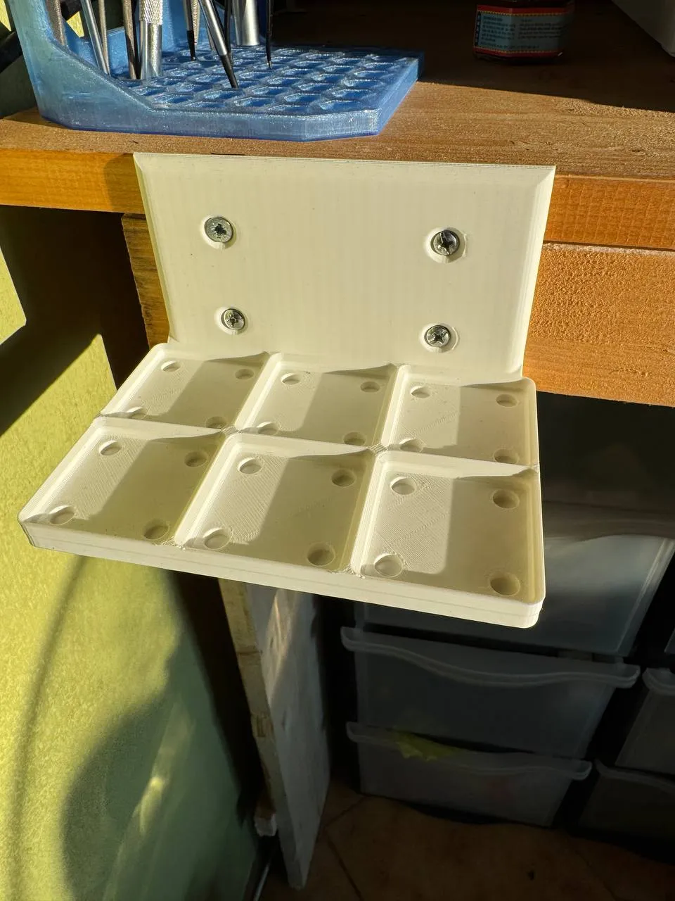 Gridfinity 2x3 Wall-Mounted Shelf by aleiccs17 MakerWorld: Download ...