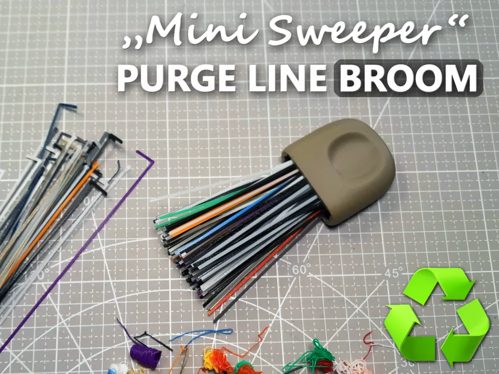 Mini Sweeper - Purge Line Broom - Free 3D Print Model - MakerWorld