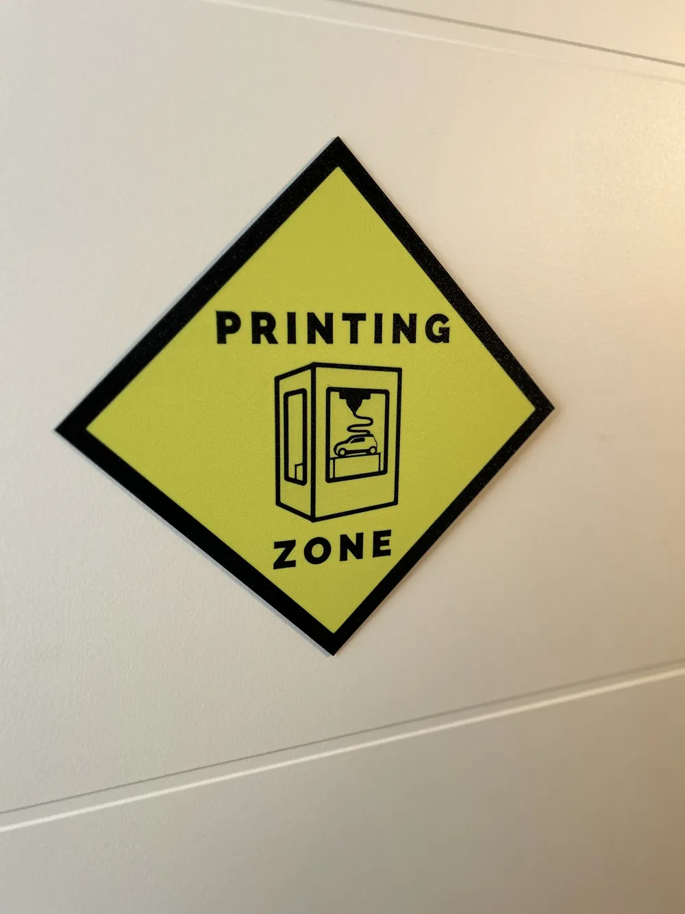 PRINTING ZONE SIGN by Flo-3D MakerWorld: Download Free 3D Models