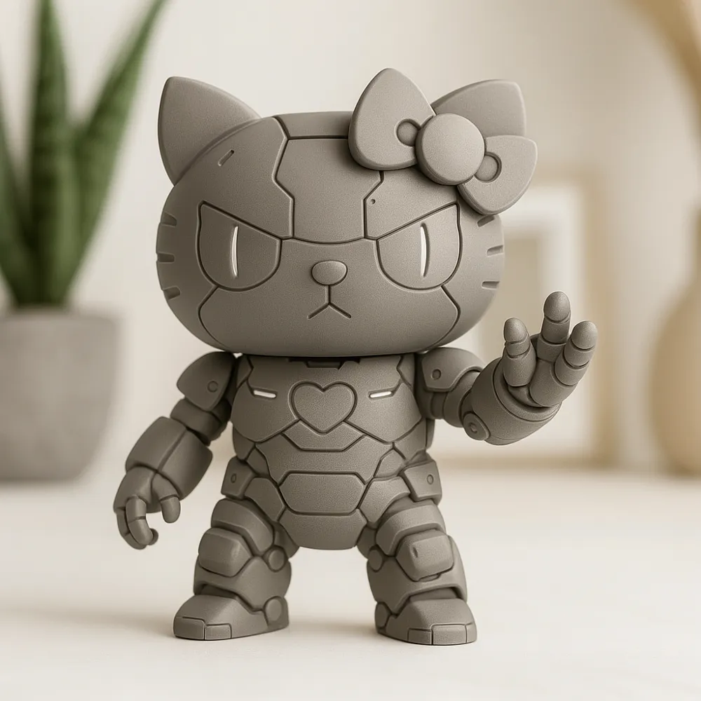 Mecha Hello Kitty by 2B.MainPrints MakerWorld: Download Free 3D Models