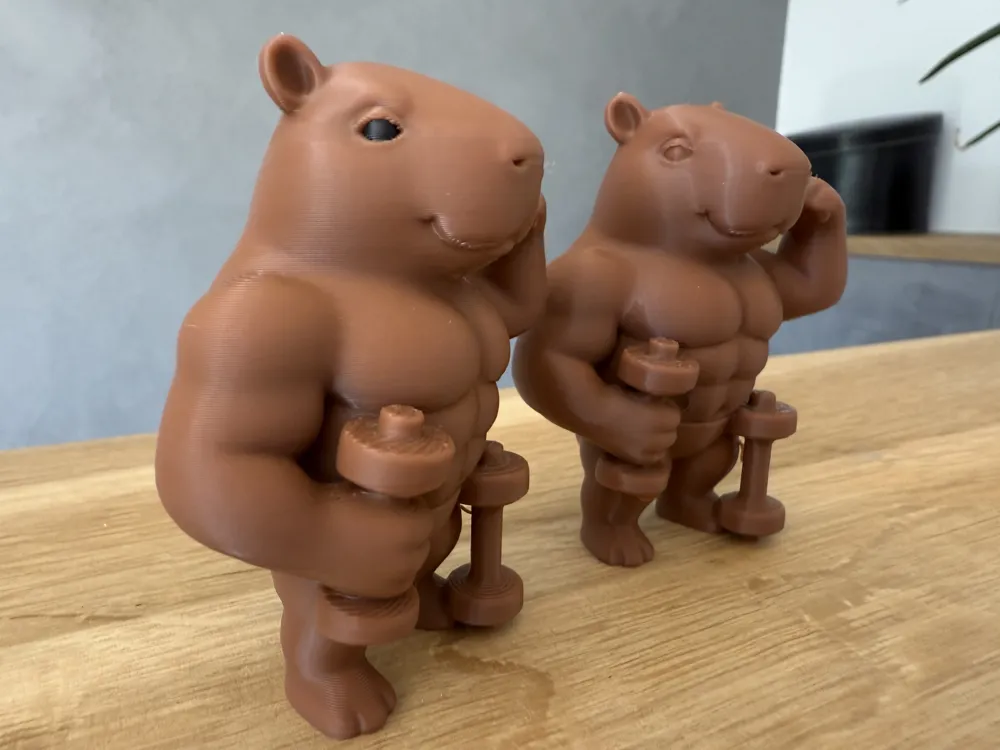 Musclebara – Bodybuilding Capybara with Dumbbells by Boring Memories 3D ...