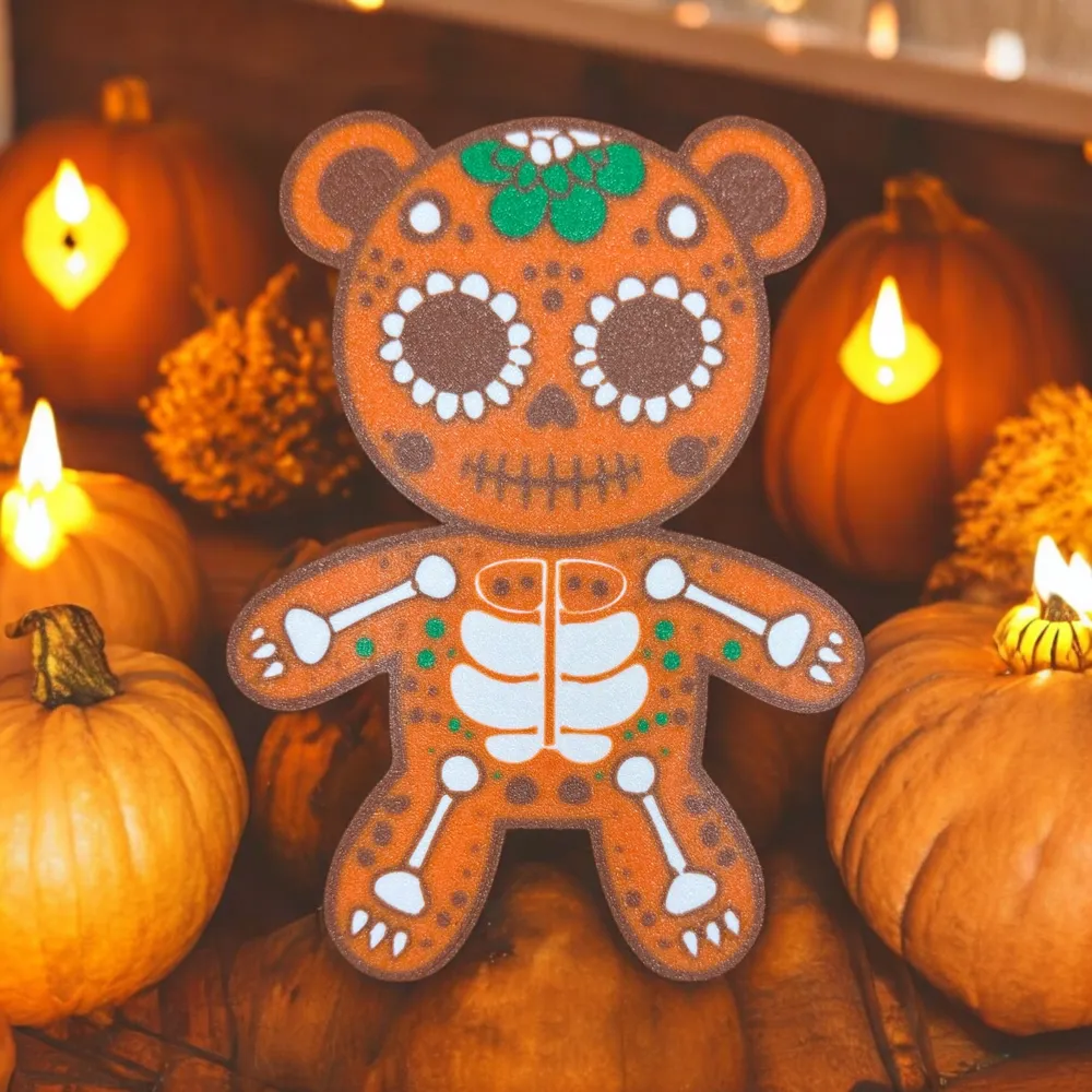 Halloween teddy bear sugar skull by ravenmoy - MakerWorld