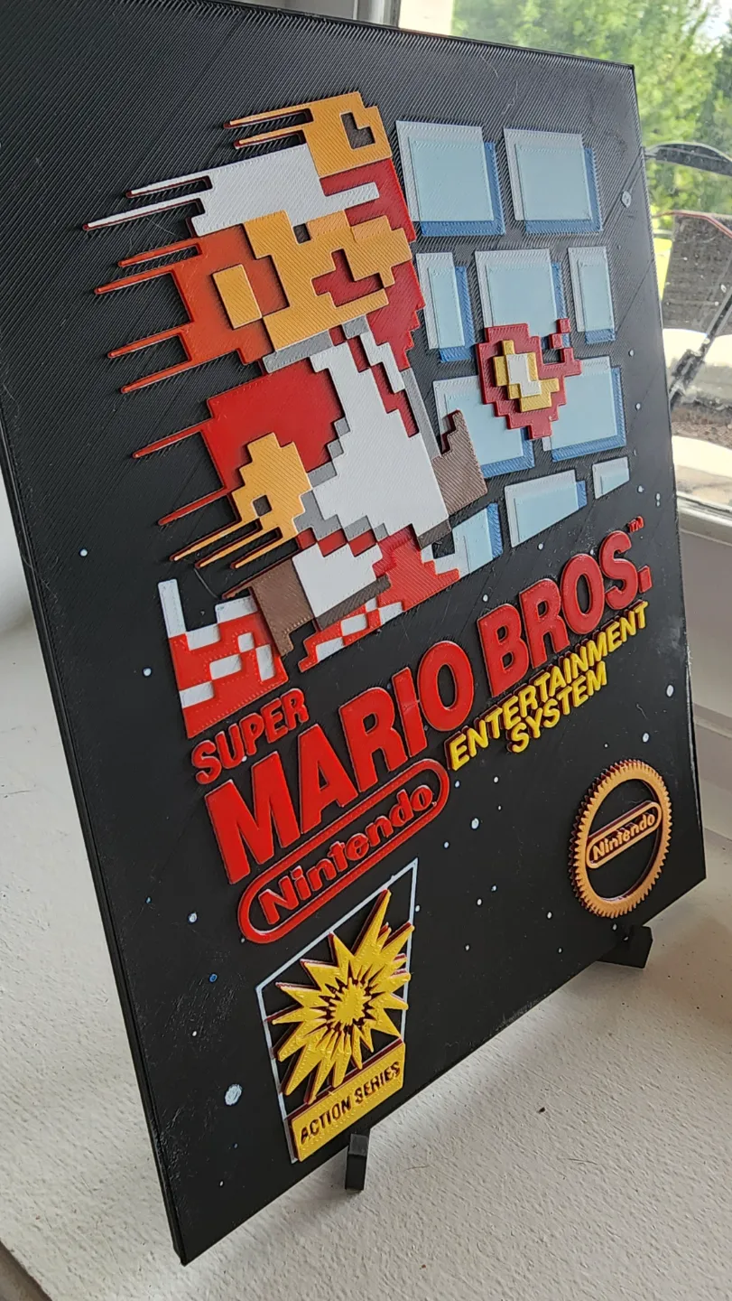 Super Mario Bros Box Art by Suddenly Art - MakerWorld