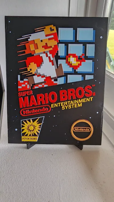Super Mario Bros Box Art by Suddenly Art - MakerWorld