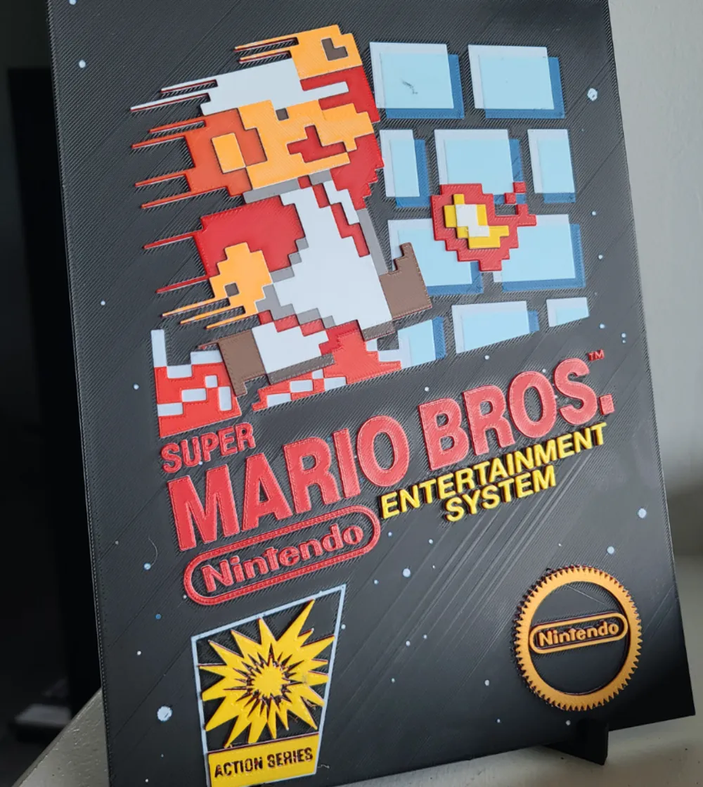 Super Mario Bros Box Art by Suddenly Art - MakerWorld
