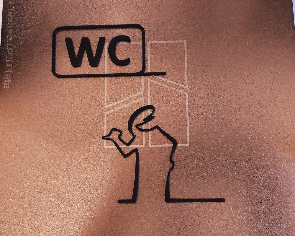 WC door hanger "La Linea" Balum Balum. by vg1 - MakerWorld