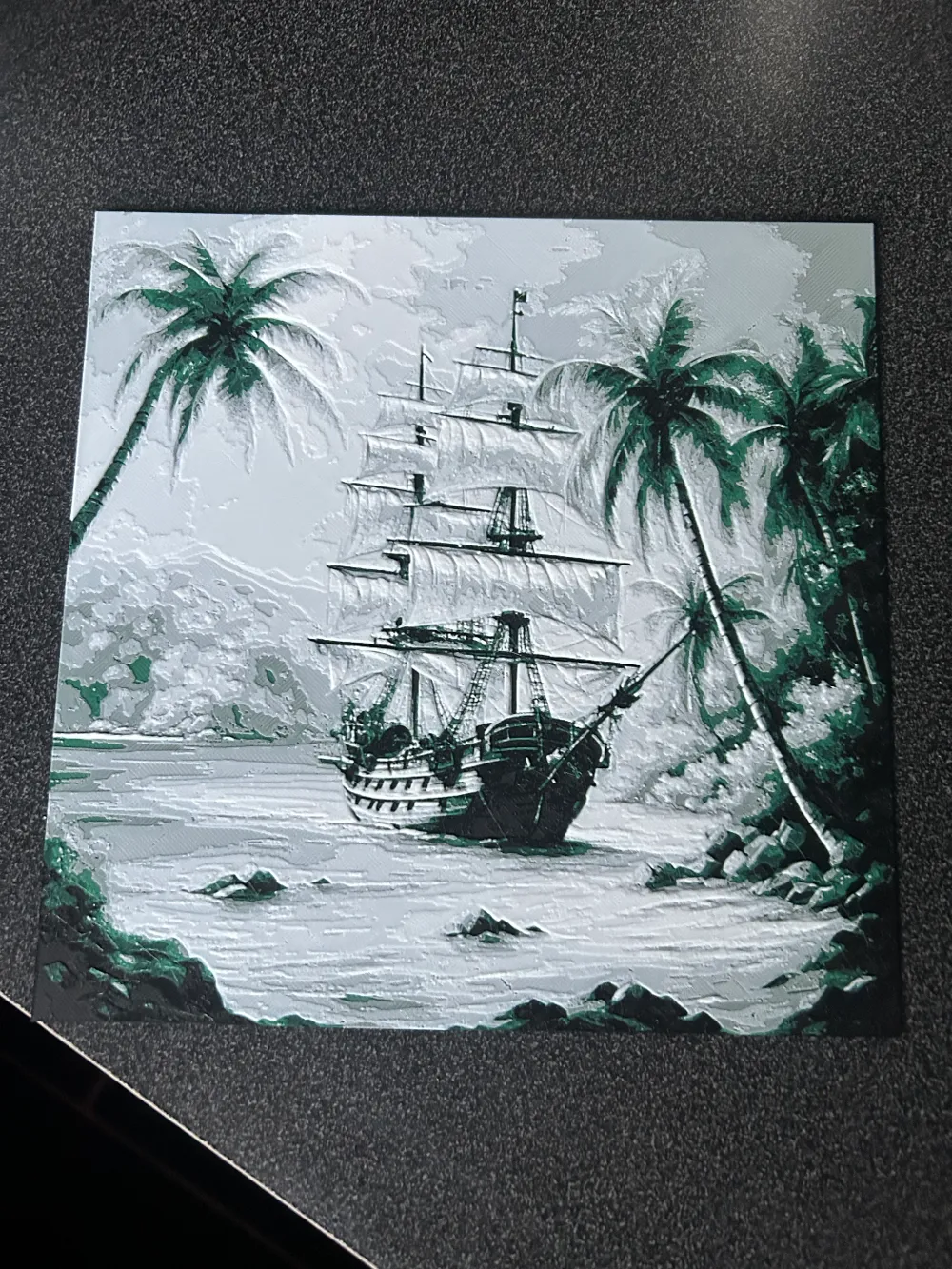 Caribbean Pirate Ship Hueforge 2 by Lossamoal MakerWorld: Download Free ...