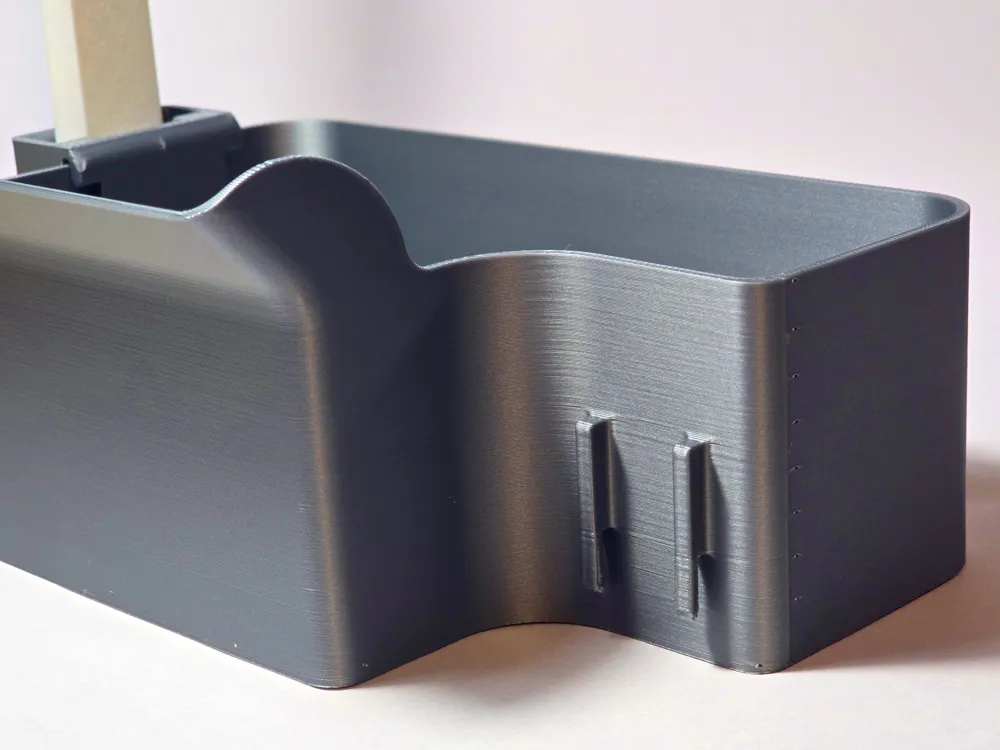 A1 Filament Poop Bin V2, Deflector, Scrapper stand - Free 3D Print ...