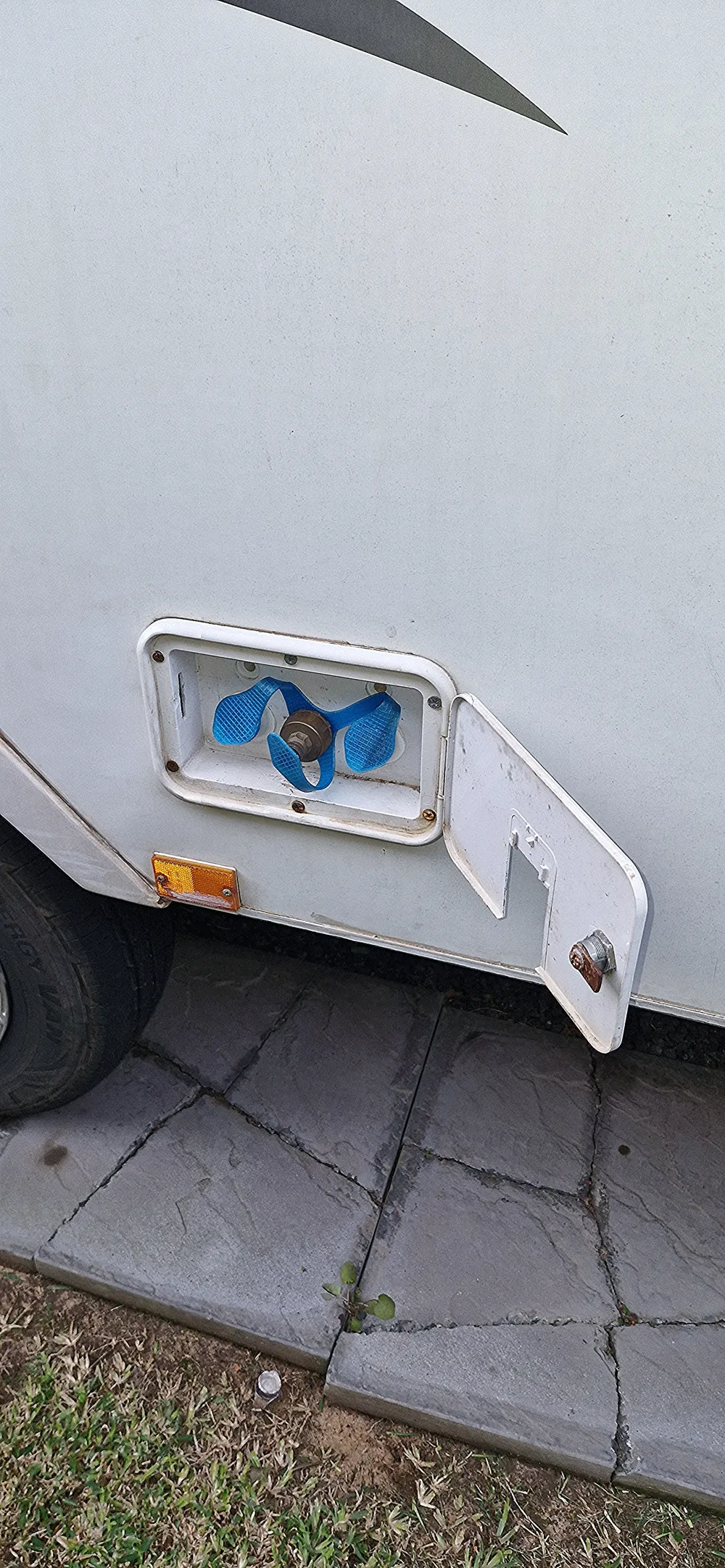 Jayco caravan water inlet cover - Free 3D Print Model - MakerWorld