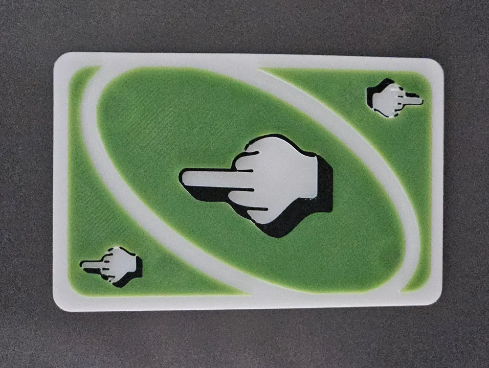 UNO Middle Finger Card Fridge Magnet Remixed by David M MakerWorld ...