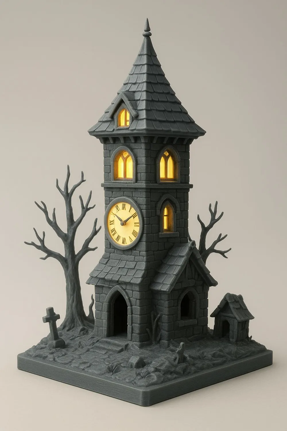 Haunted Clock Tower by madboy MakerWorld: Download Free 3D Models