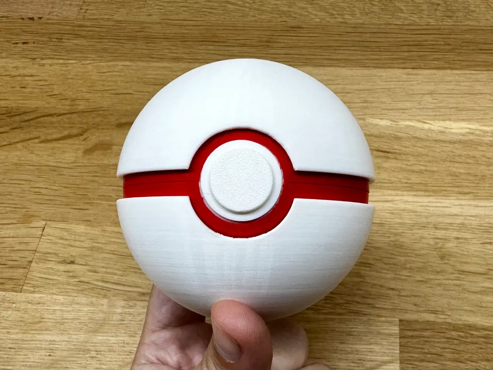 Premier Ball - Pokeball - Pokemon - Functional - Free 3D Print Model ...