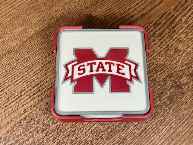 Mississippi State Bulldogs 4 Coaster Set and Caddy by dcv designs ...