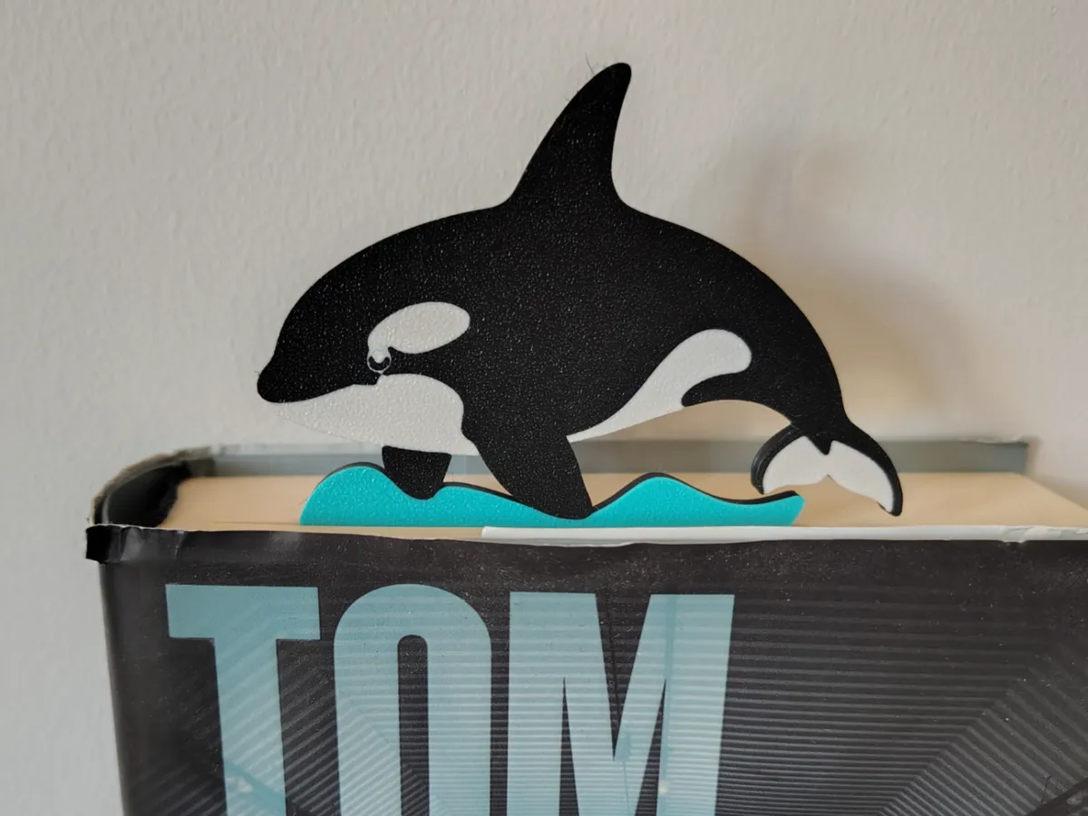 orca-shaped bookmark by Mauro MakerWorld: Download Free 3D Models