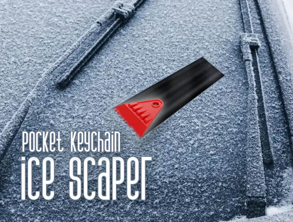 Pocket Keychain Ice and Frost Scraper by GENERA 3D MODEL ART MakerWorld ...