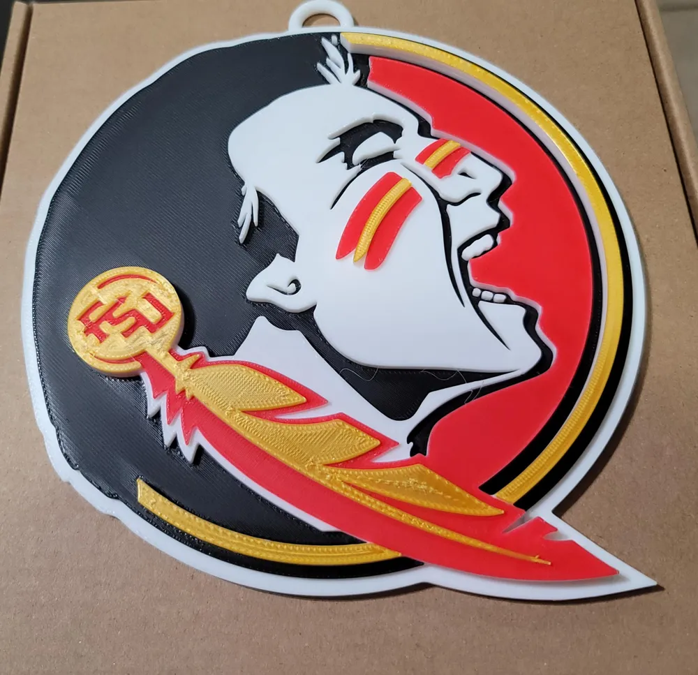 FLORIDA STATE 3D Logo 180mm series - Free 3D Print Model - MakerWorld