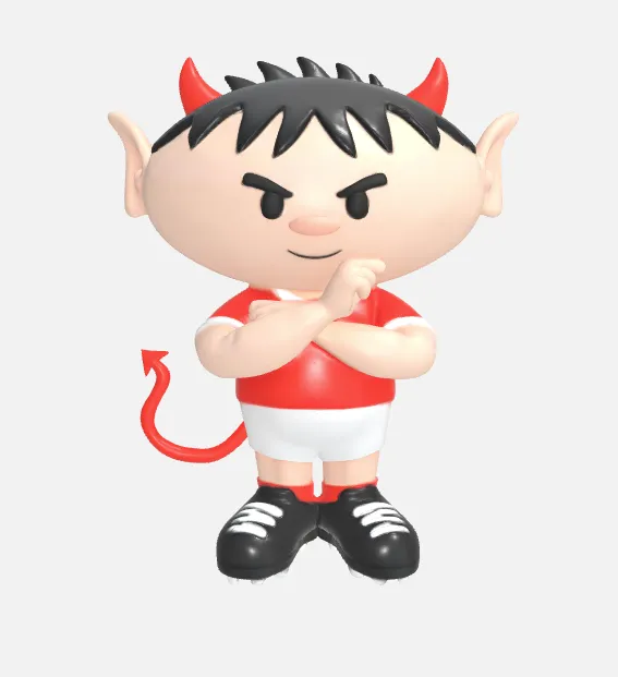 Diablito, Toluca's mascot by Lara MakerWorld: Download Free 3D Models