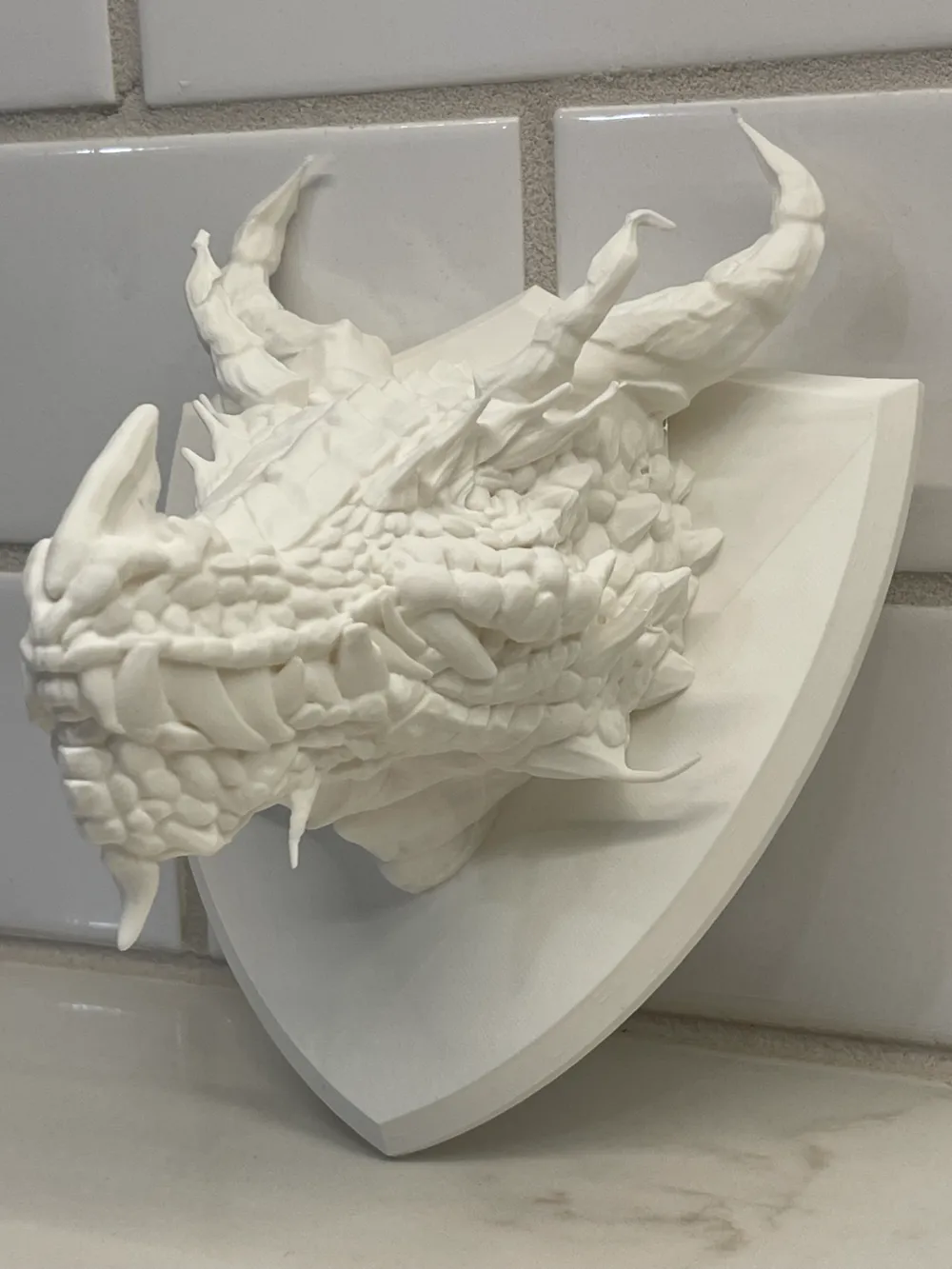 Dragon Head #1 Bust with Plaque by C0bl3rG0bl3r - MakerWorld