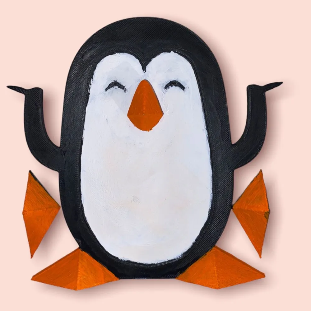 Penguin glasses stand - Free 3D Print Model - MakerWorld
