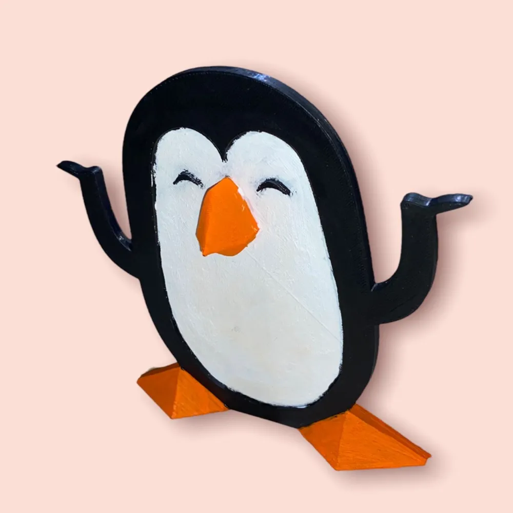 Penguin glasses stand - Free 3D Print Model - MakerWorld