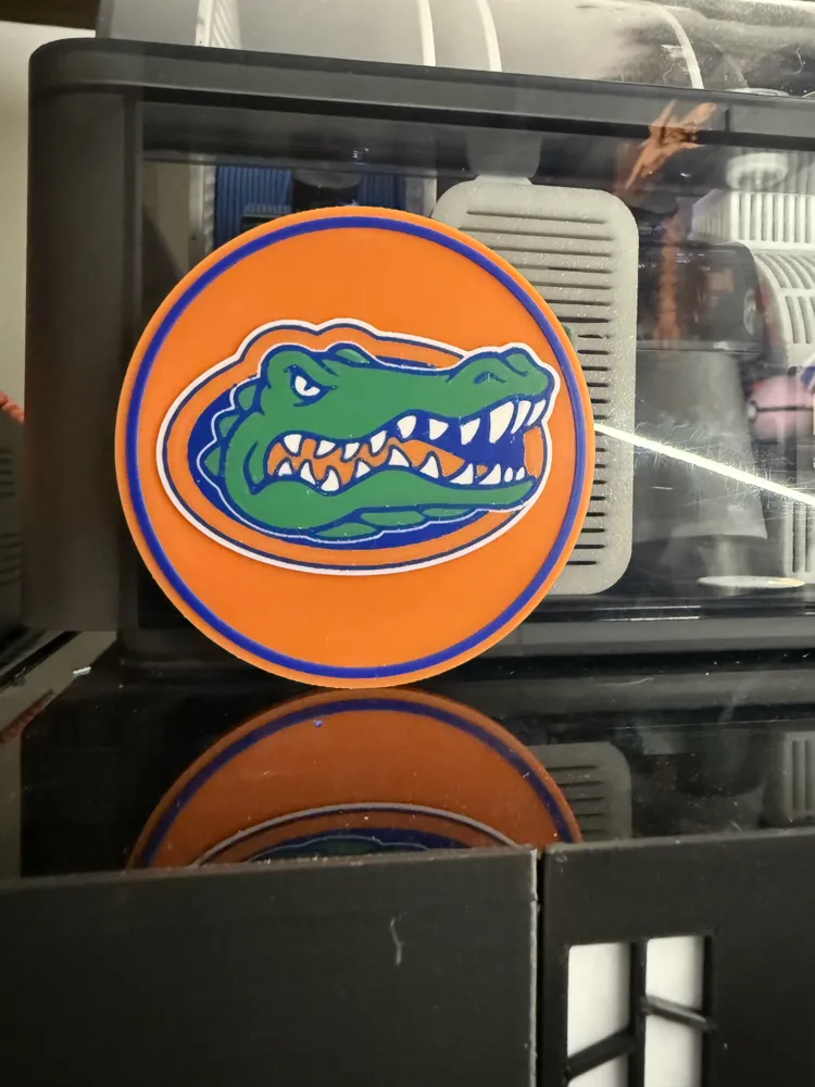 FLORIDA GATOR COASTER - Free 3D Print Model - MakerWorld