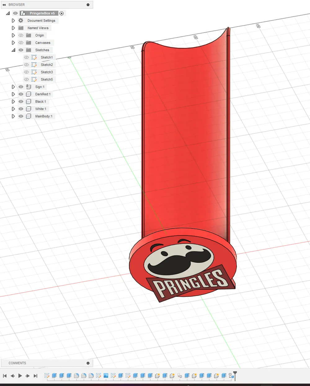 Pringles Tray and lid - with new logo - Free 3D Print Model - MakerWorld
