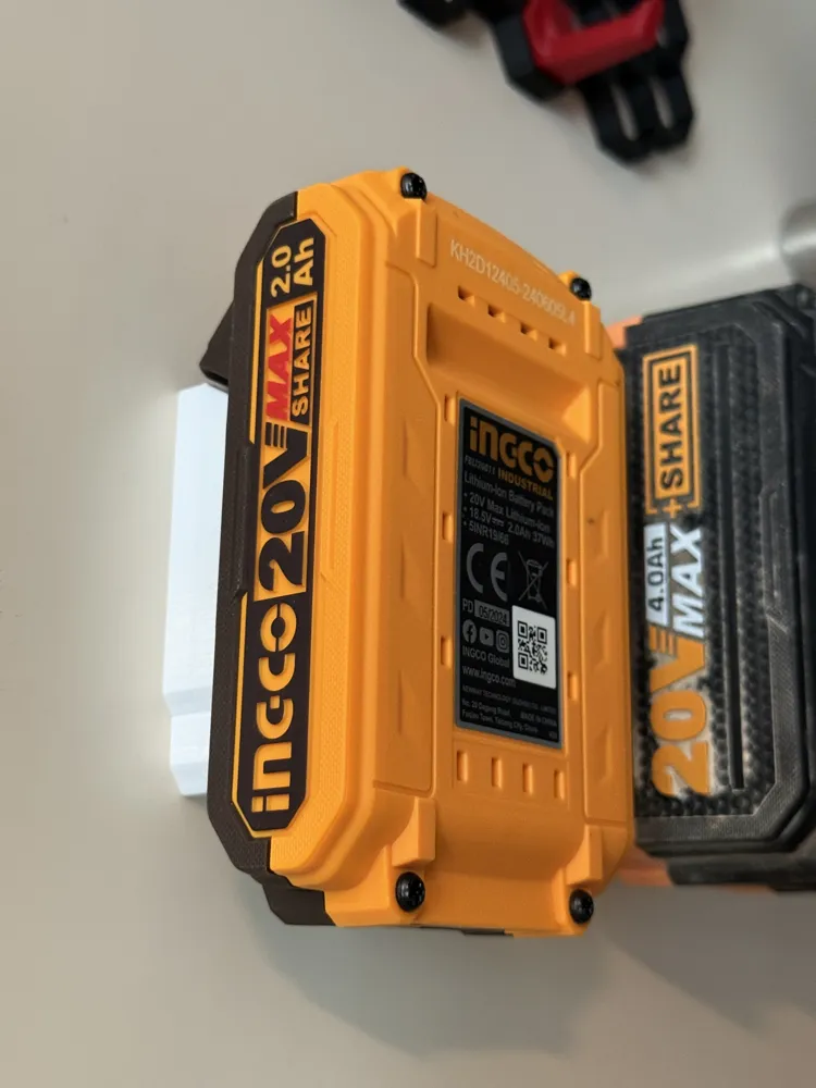 Ingco Battery Wall Mount Holder by zhiyao.chan MakerWorld: Download ...