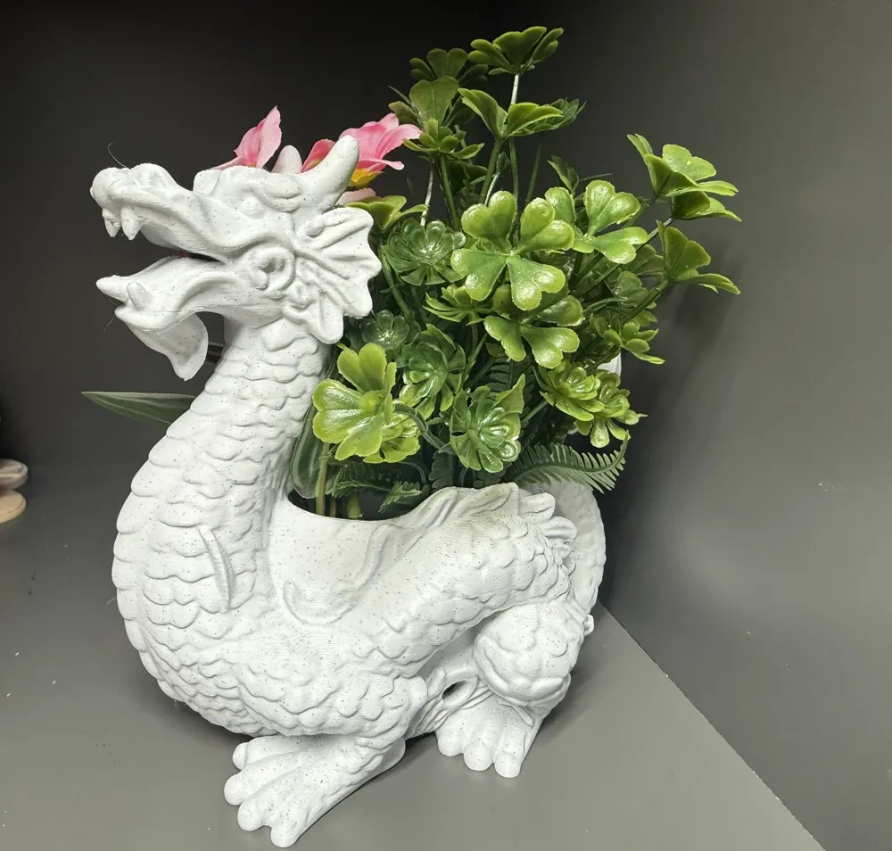 Chinese dragon flowerpot - Free 3D Print Model - MakerWorld