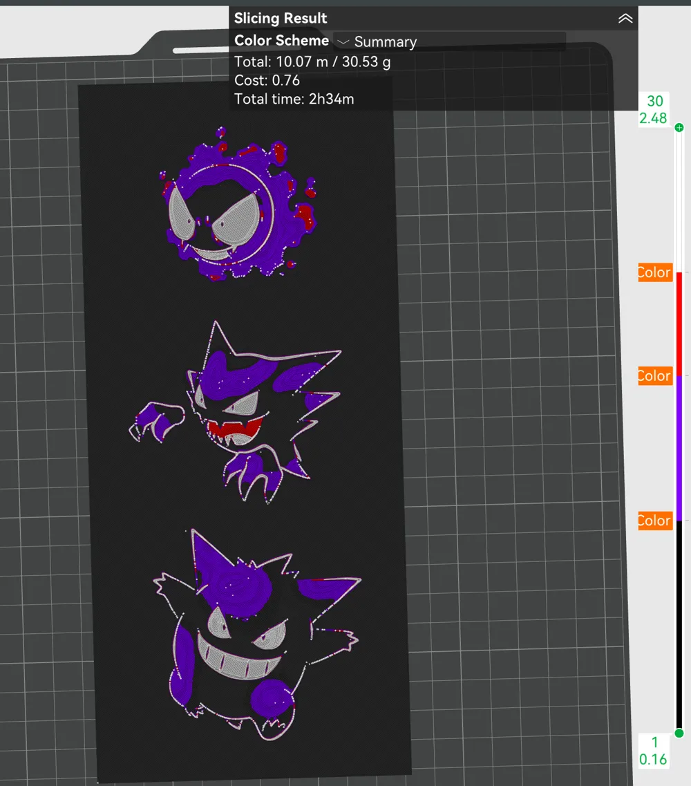 Hueforge Pokemon Gastly Hunter Gengar by YoHo MakerWorld: Download Free 3D Models
