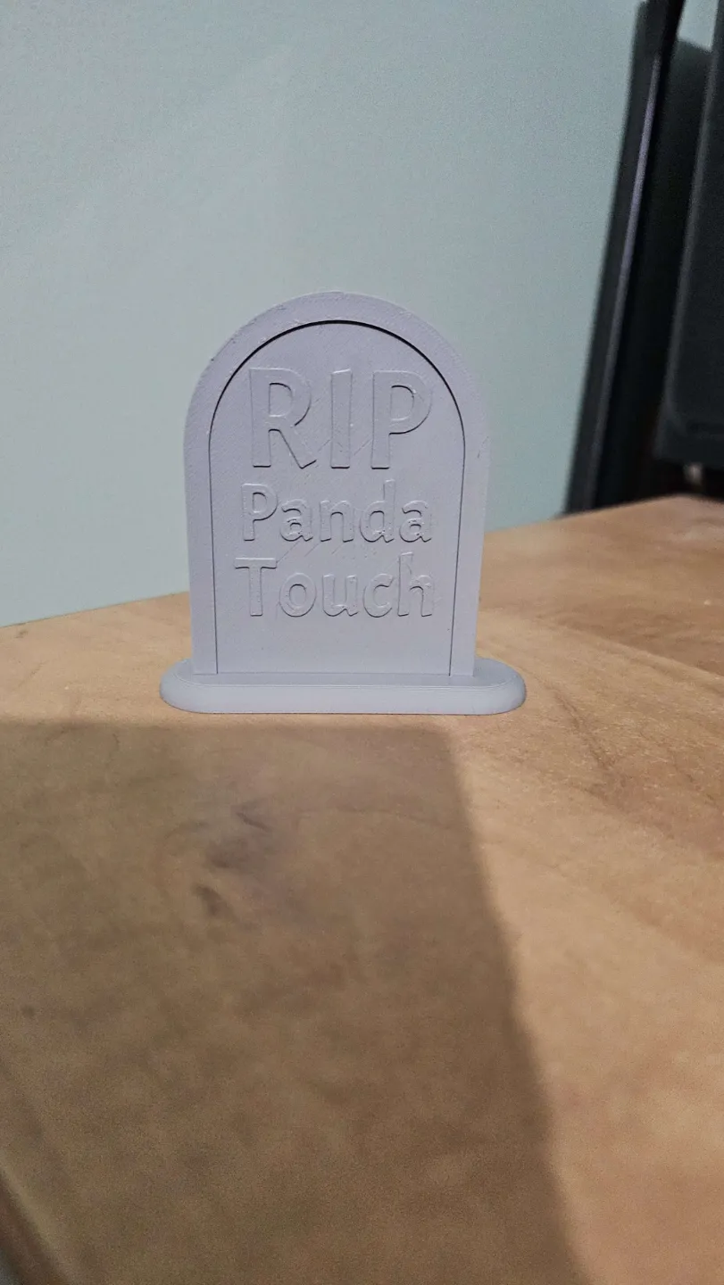 Panda Touch Tombstone + Printable Base by Pepe Le Spooder👨‍🚒🚒 - MakerWorld