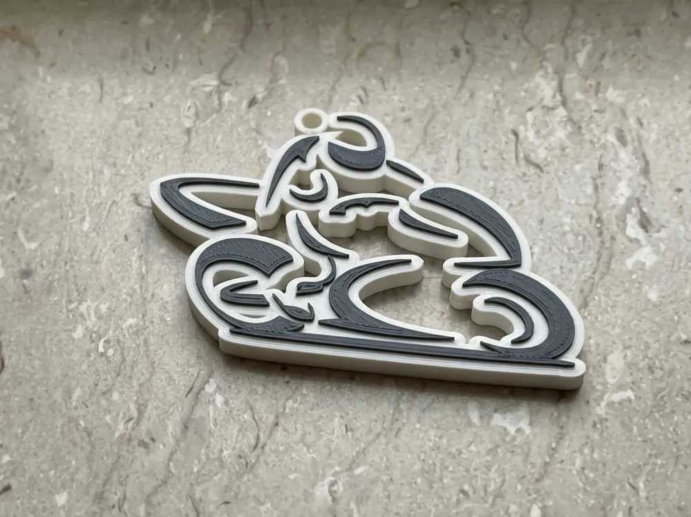 MotoGP Keychain - Free 3D Print Model - MakerWorld