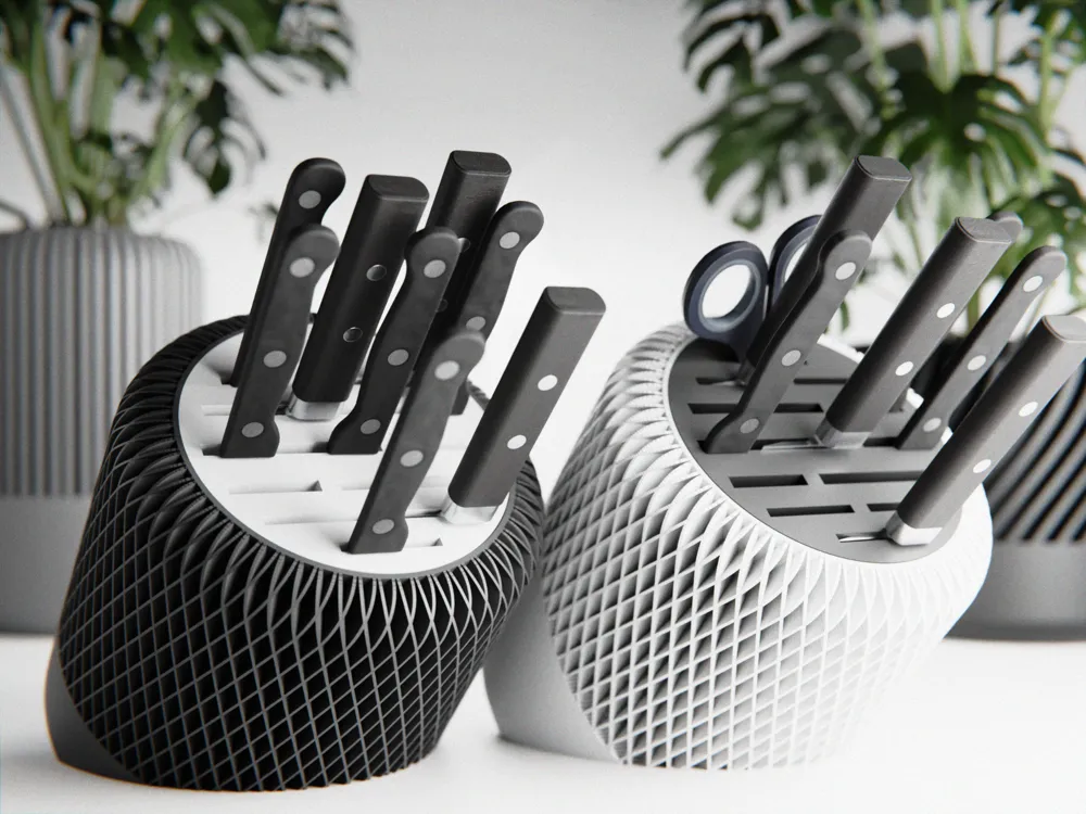 现代日式刀座（两个版本，无AMS） 来自 S.Corp. MakerWorld：免费下载 3D 模型