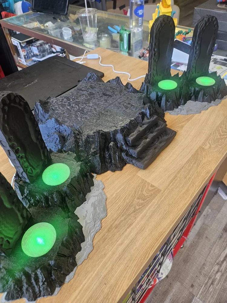 action figure display diorama playset with LED by MadMonkey3D ...